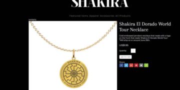 Shakira promociona un collar con símbolo utilizado por los nazis ...