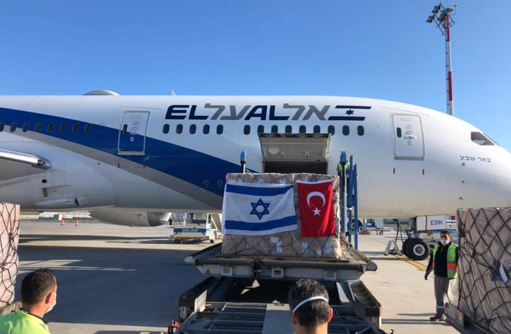 Avión de El Al aterriza en Turquía para recolectar suministros médicos ...