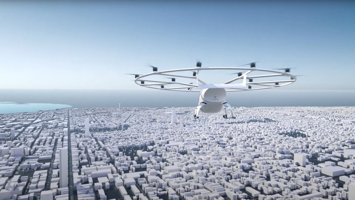 Así funciona el primer sistema Volocopter para el transporte aéreo urbano