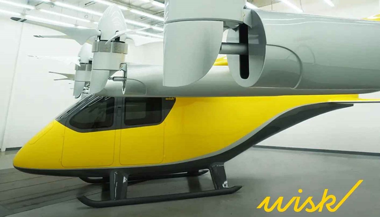 Vea el interior del taxi aéreo de Wisk que no lleva piloto a bordo ...