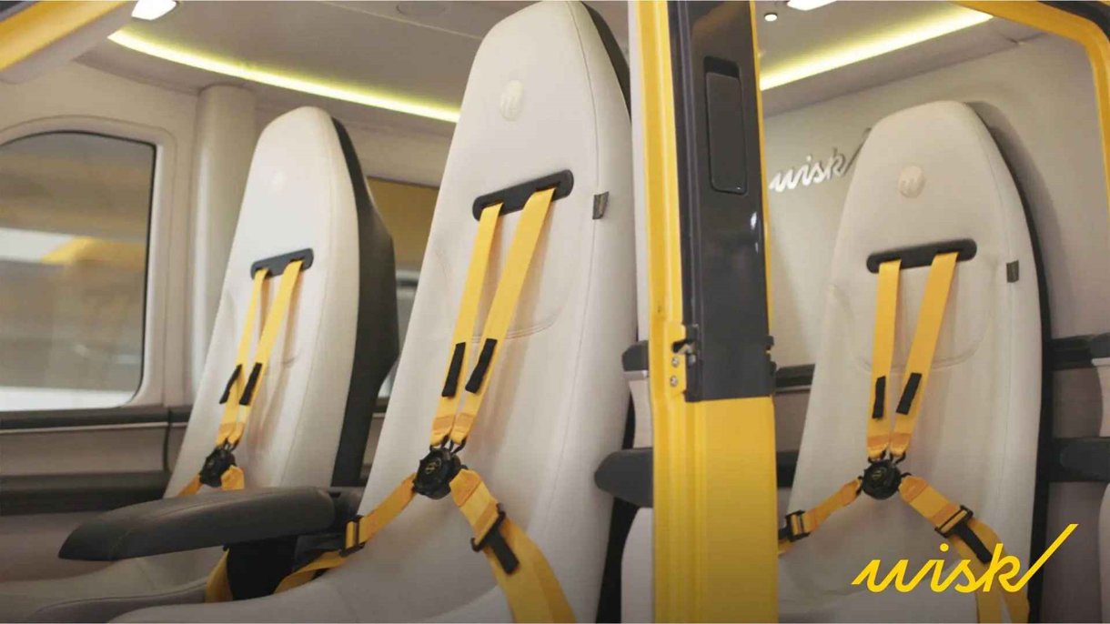 Vea el interior del taxi aéreo de Wisk que no lleva piloto a bordo ...
