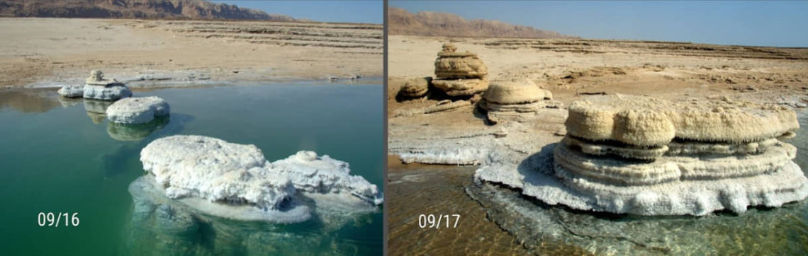 El Mar Muerto pierde miles de millones de litros de agua al día