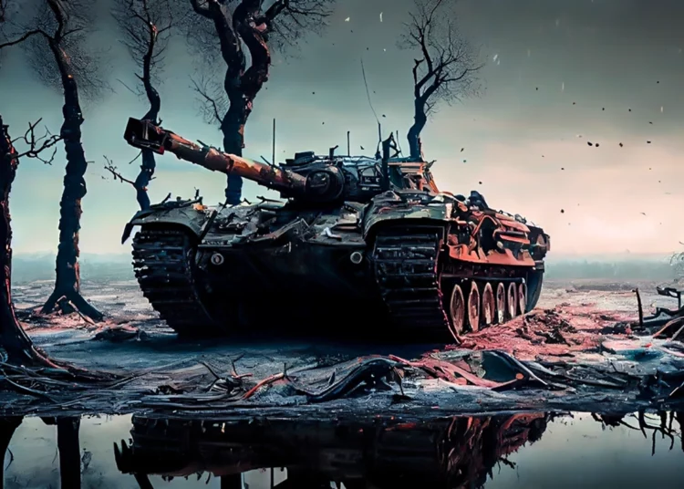 Tanque ruso T-80 destruido en Ucrania - Video